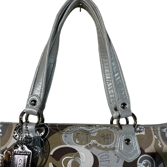 Coach | Bags | Coach Vintage Poppy 8342 Pop C Metallic Silver ...